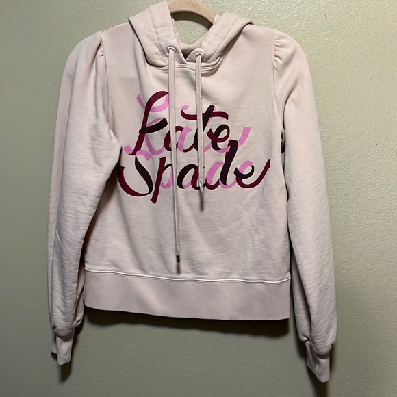 kate spade | Tops | Kate Spade Ribbon Logo Hoodie | Poshmark